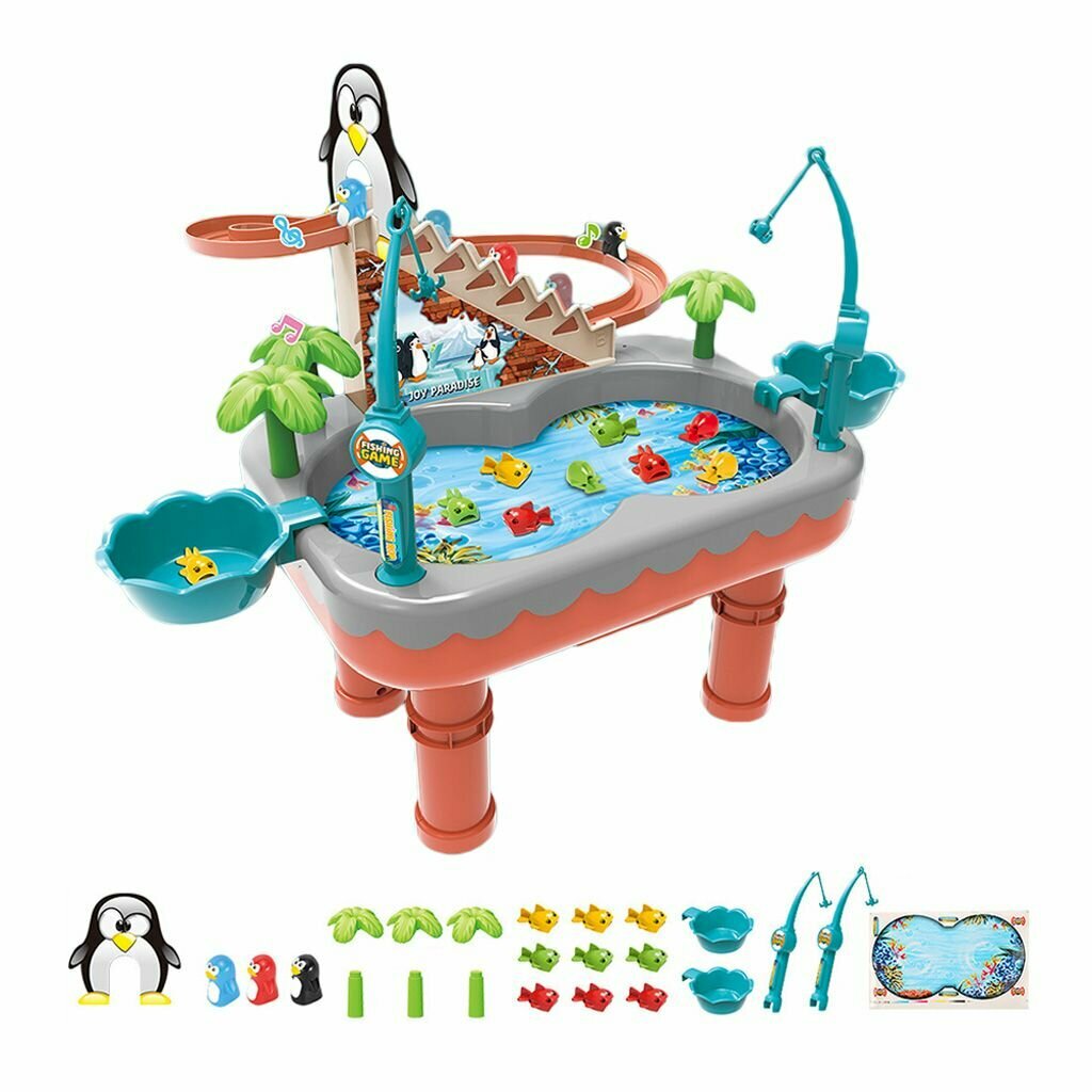 Магнитная игрушка для рыбалки, пруд, электрическая игра, вода игр с 1 столом, детский подарок