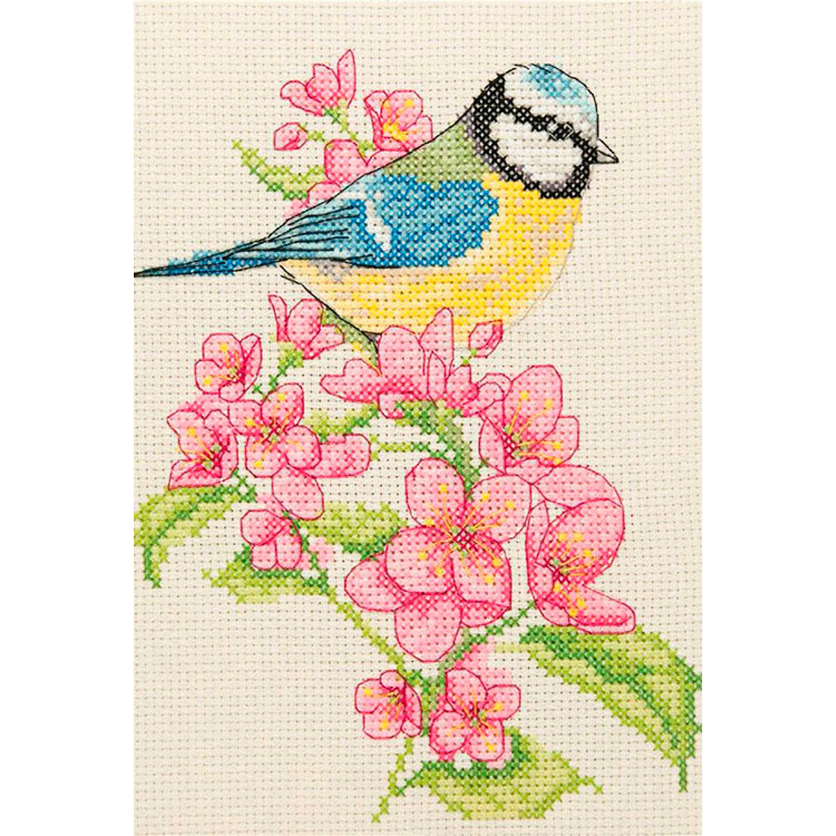 Набор для вышивания Anchor "Bluetit and Blossom" 23*16см, MEZ Венгрия, AK135