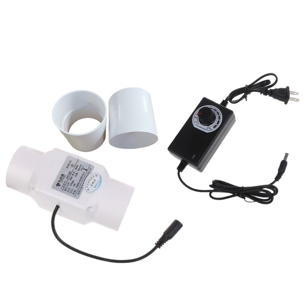 Встроенный канальный вентилятор 2' 50 мм, вытяжной вентилятор, тихий вентилятор, комплект фильтров для воздуховодов, 18 Вт, 12 В, вытяжной вентилятор для всасывания дыма, 220 В