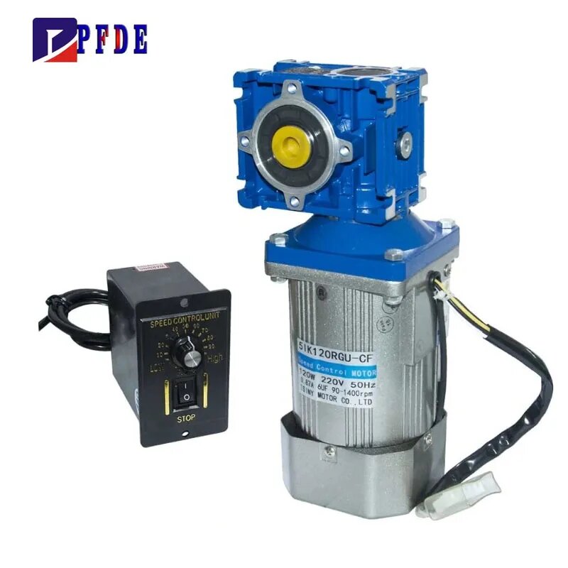 120 Вт, 220 В/110 В, низкоскоростной, высокий крутящий момент, червячный редуктор переменного тока, двигатель и регулятор скорости, выходный вал по часовой/против часовой стрелки, соотношение 14 мм, 1:80, 18 об/мин 70RPM, 220V
