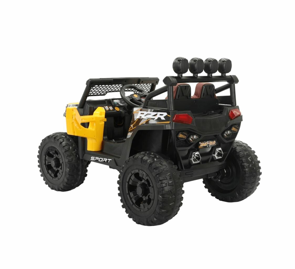 Электромобиль "Багги", 4WD, желтый, для детей от 1 года, полный привод