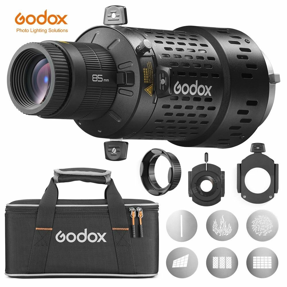 Godox BFP Flash Проекционный конденсатор Bowens Mount Beam Световой цилиндр