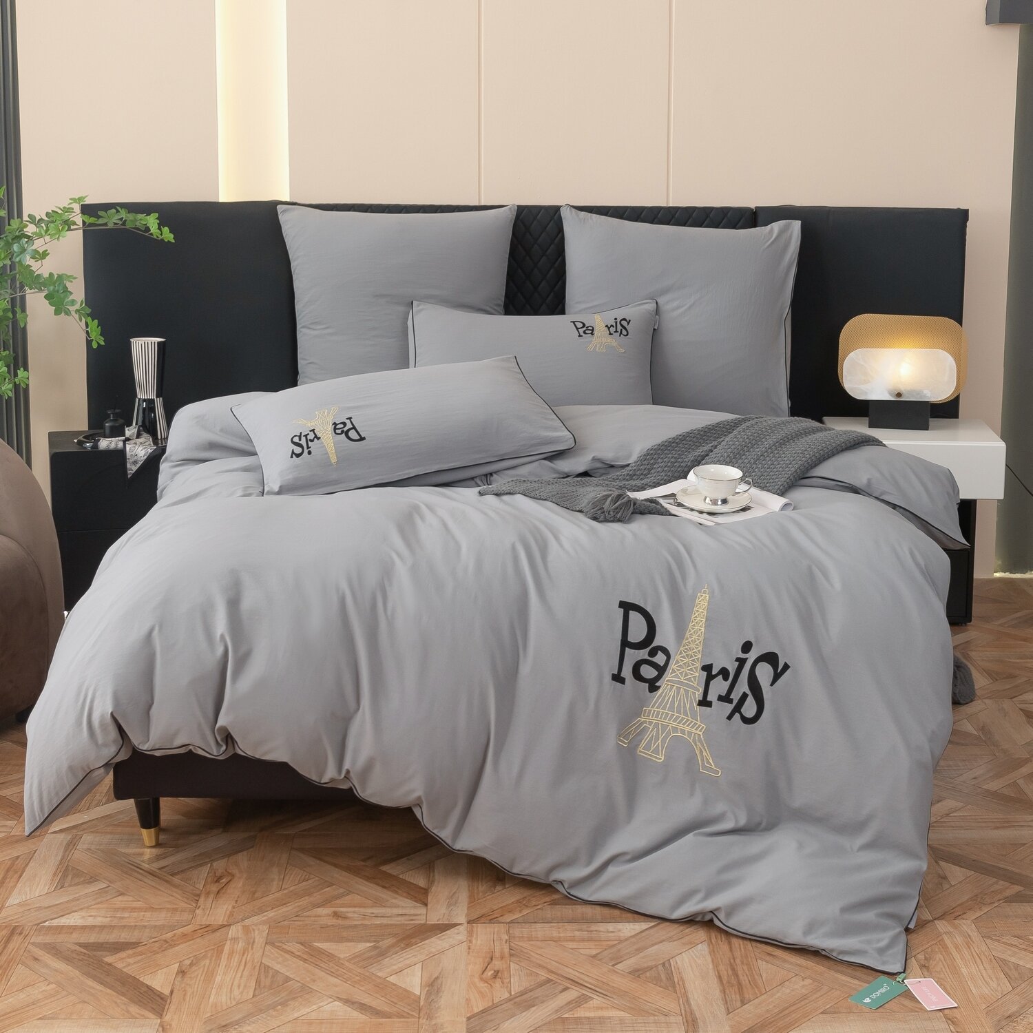 Комплект постельного белья Mood of Paris MP010, 2 спальный, наволочки 4 шт