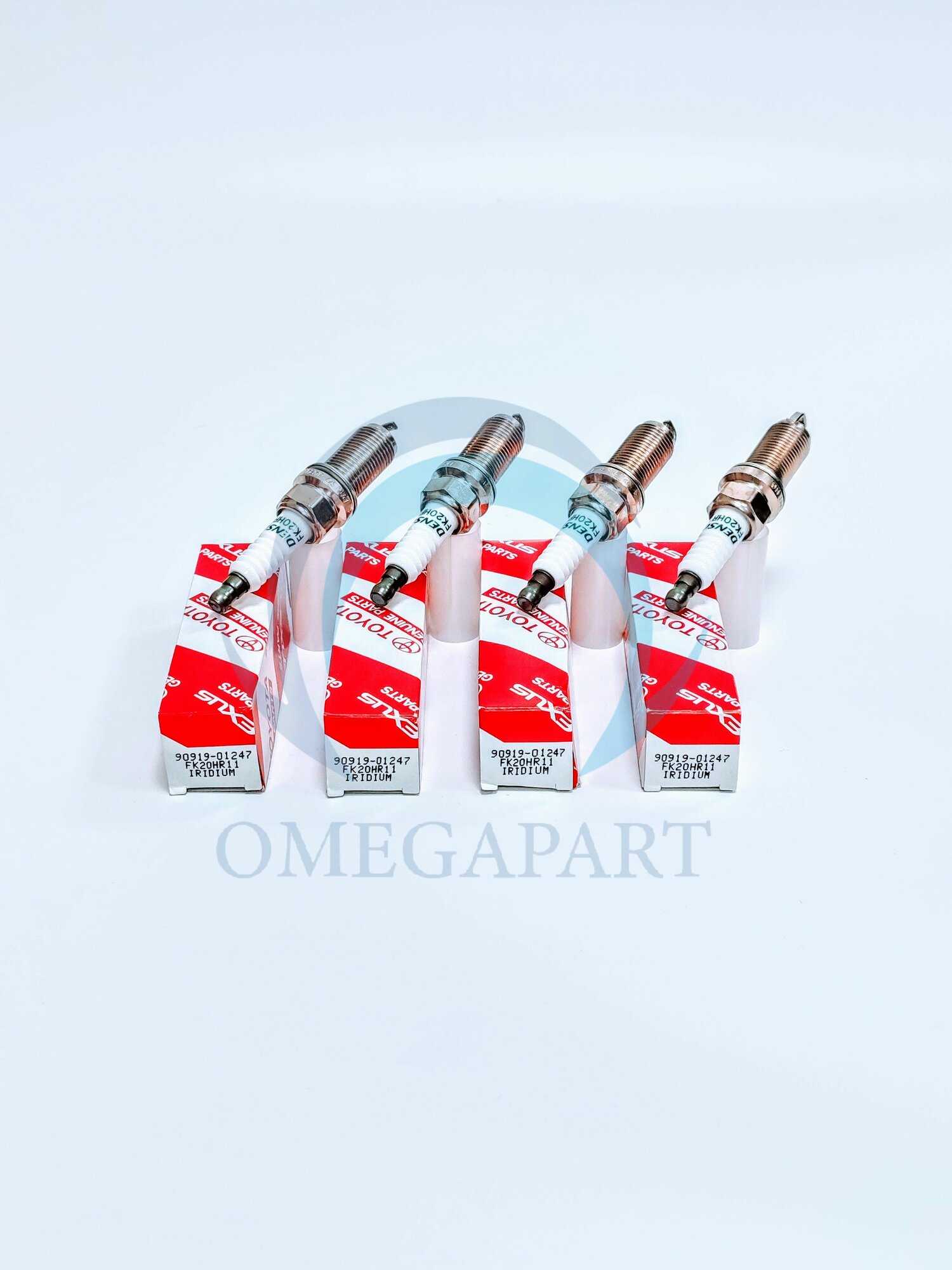 Свеча зажигания, комплект 4 шт, Toyota 9091901247