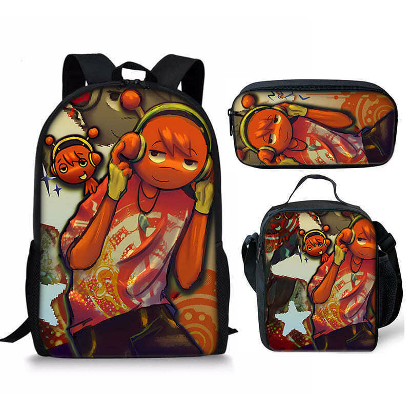 Рюкзак школьный + сумка через плечо + пенал-3 и 1 Сумка школьная мальчика для девочки подарок- Sprunki