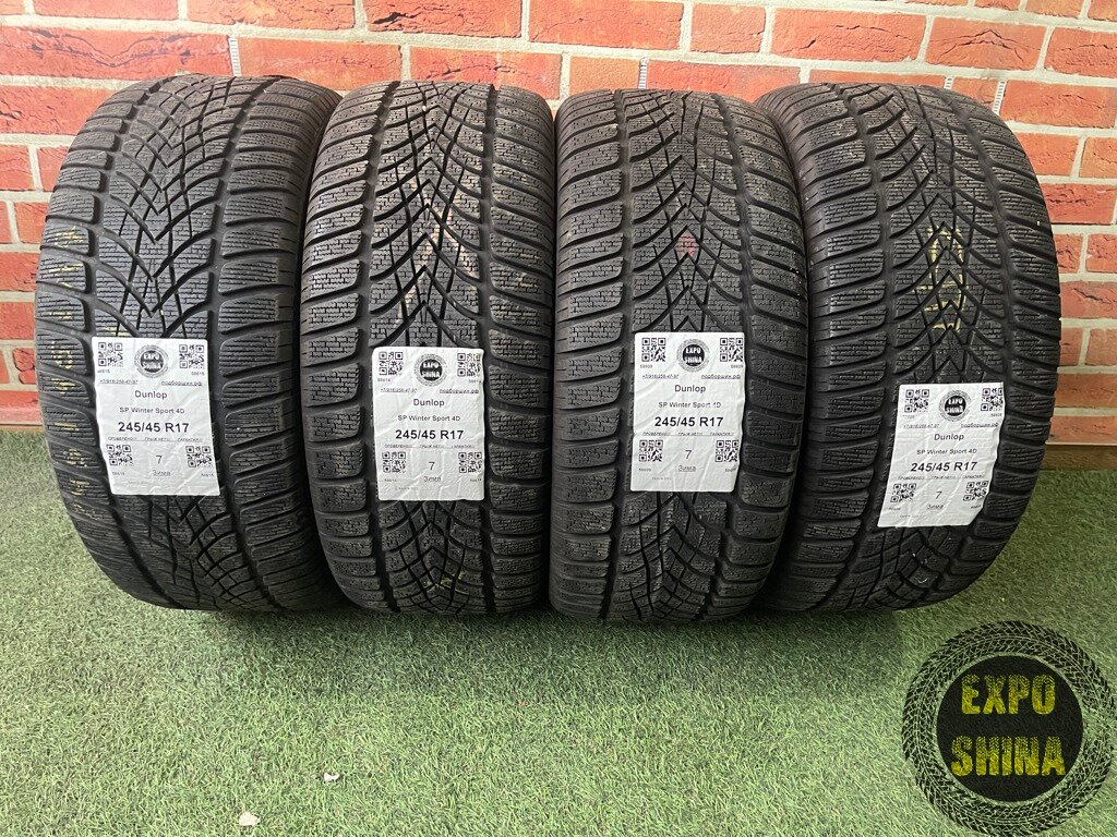 Зимние шины БУ Dunlop SP Winter Sport 4D 245/45 R17 99H
