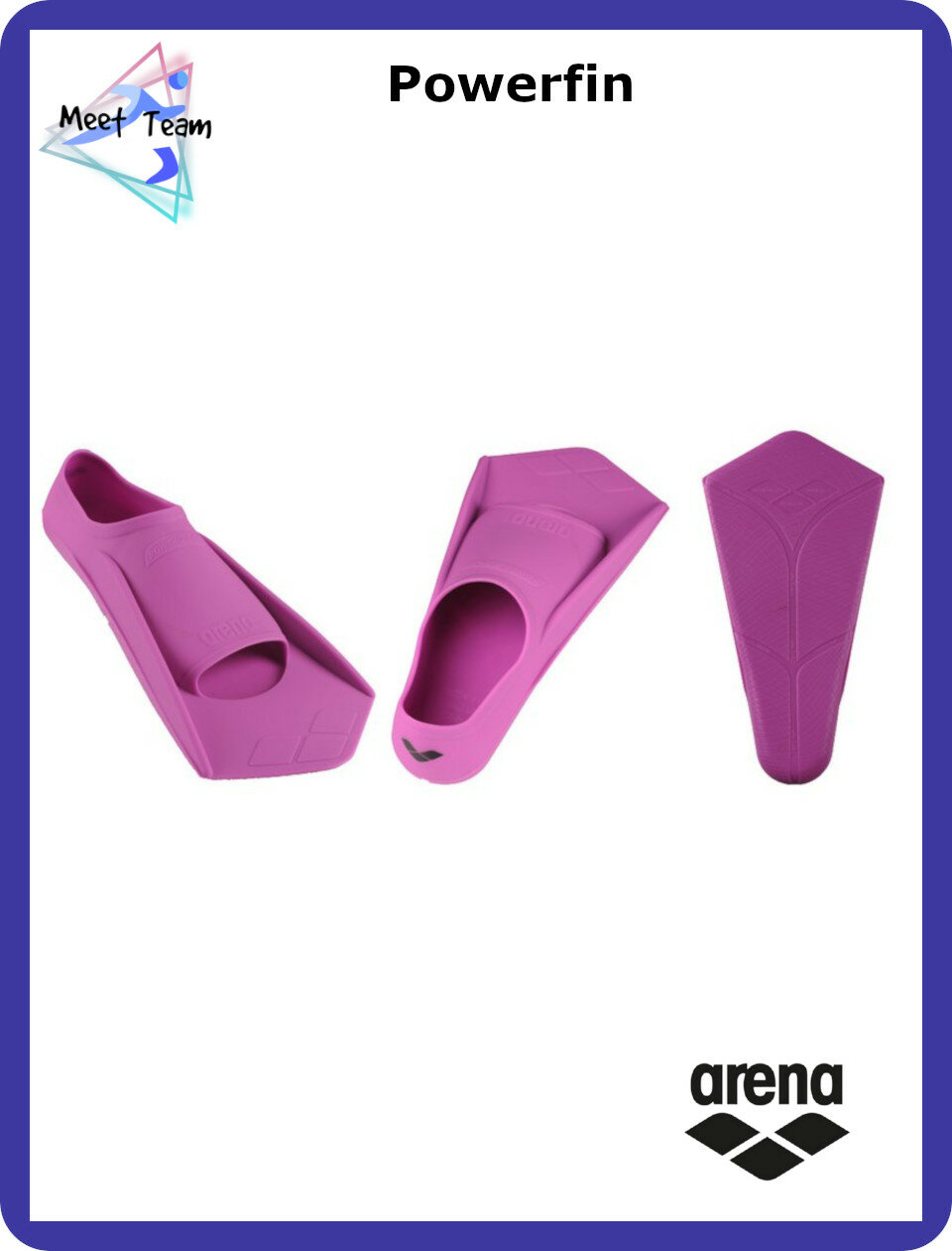 Ласты Arena Powerfin 95218,35-36 / розовый