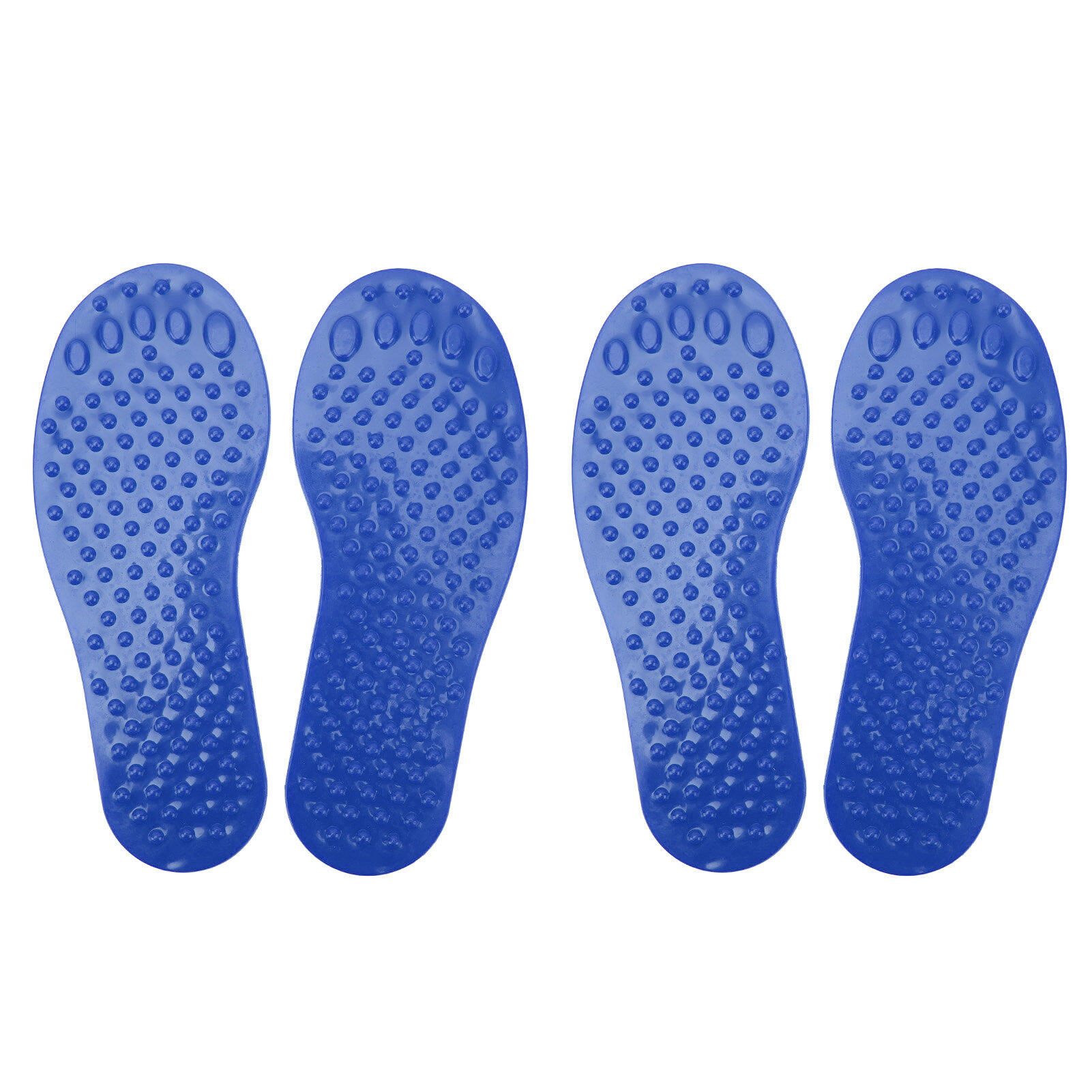 2Pair Foot Shaped Floor Markers PVC Non Slip Educational Footprint for Preschool Classroom Kindergarten Blue