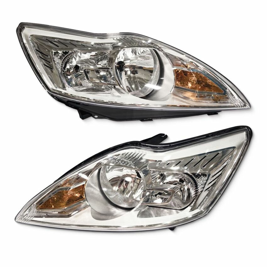 Фары Форд Фокус 2 рестайлинг Хром комплект (правая и левая) 2008-2011 . Ford Focus 2 431-1181LMLDEM1 ST-431-1181RMLDEM1
