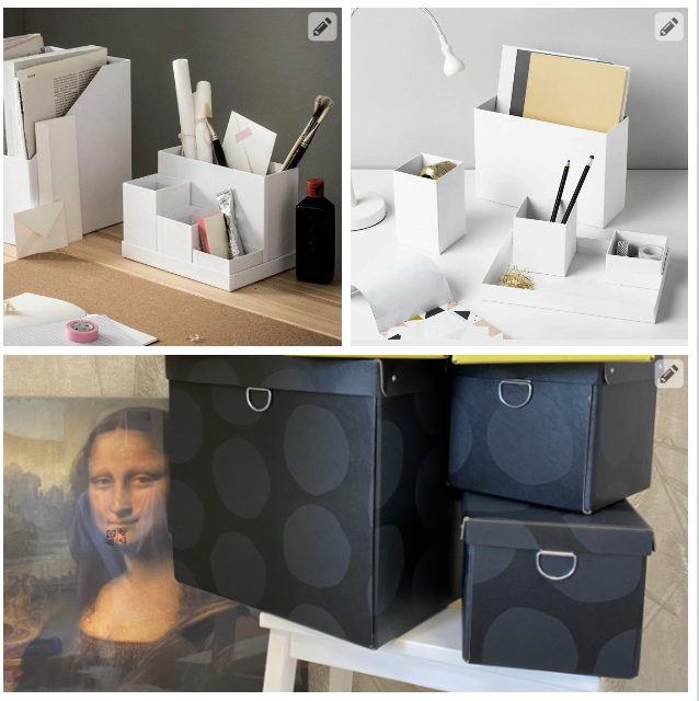 Органайзер ИКЕА Тьена Арт.603.95452 Белый 5 отдельных предметов. Латвия.