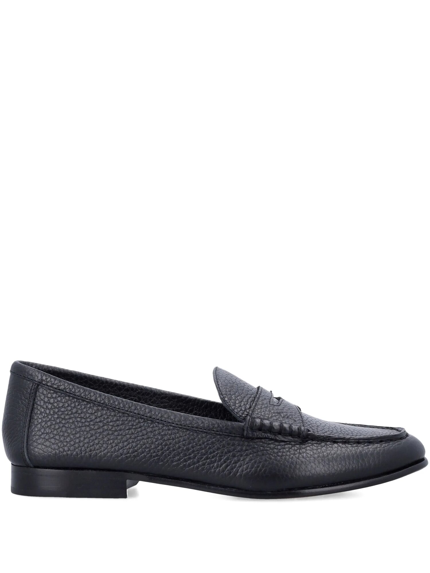 Лоферы Pebbled leather loafers