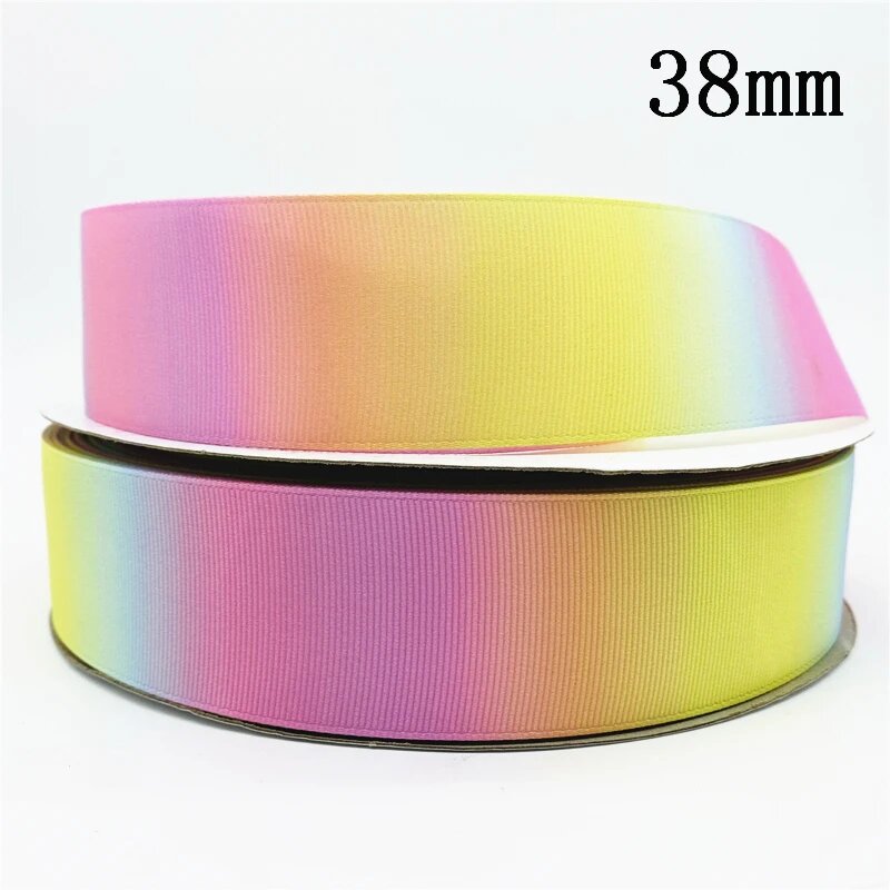 Радужная репсовая лента 10 мм, 25 мм, 38 мм, 3 ярда Розовый, 41