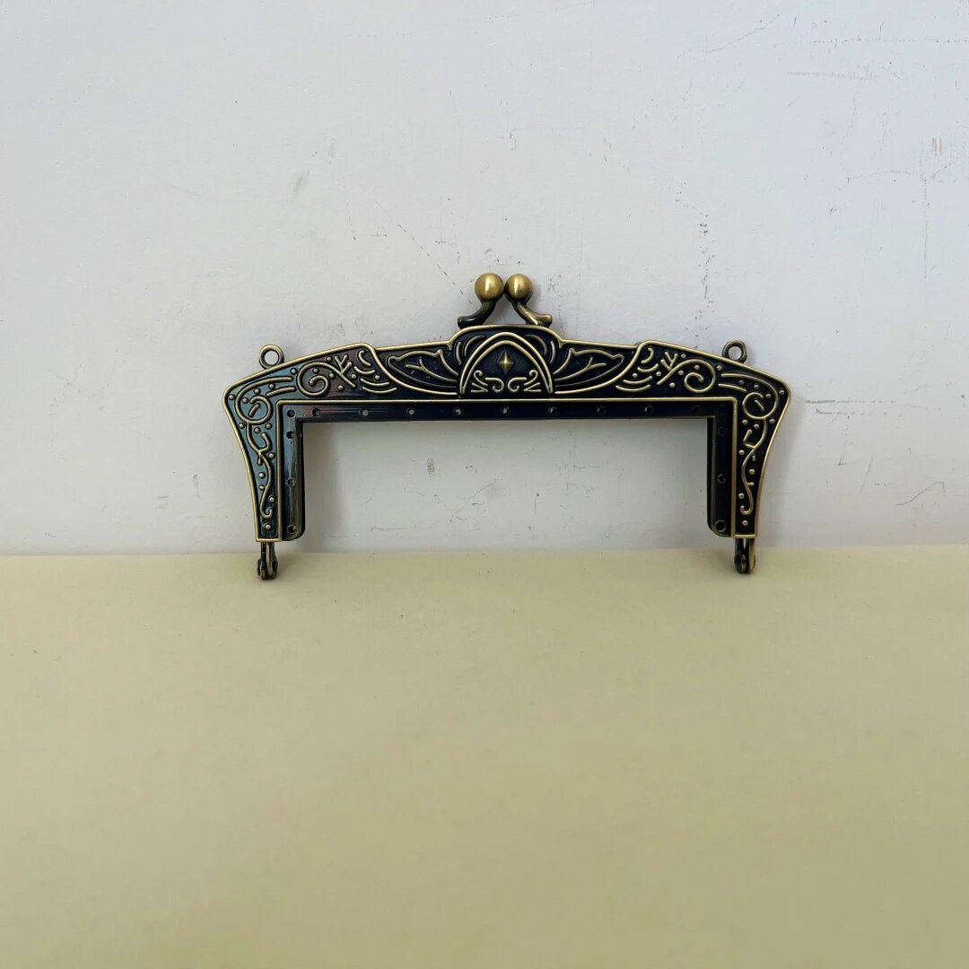 11,5 см мини-сумка, рамка для шитья, отверстия для сумки, антикварный женский кошелек, детали сумки, фурнитура, материалы, застежка-цепочка, крючок