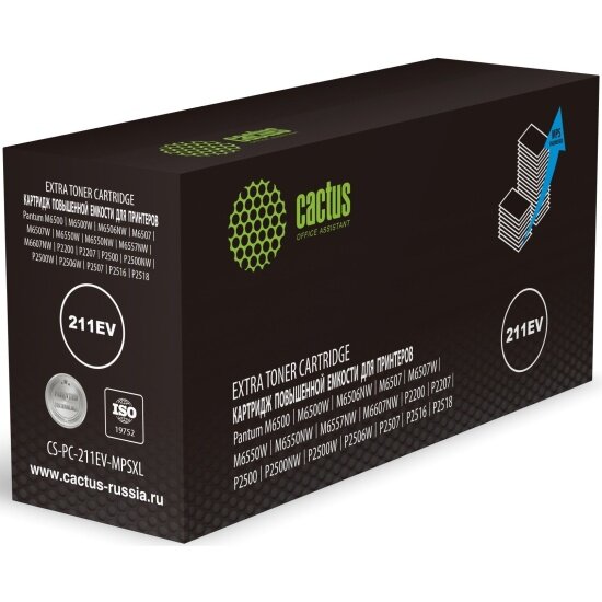 Cactus Картридж лазерный CS-PC-211EV-MPSXL черный (10000стр.) для Pantum M6500/M6500W/M6506NW/M6507