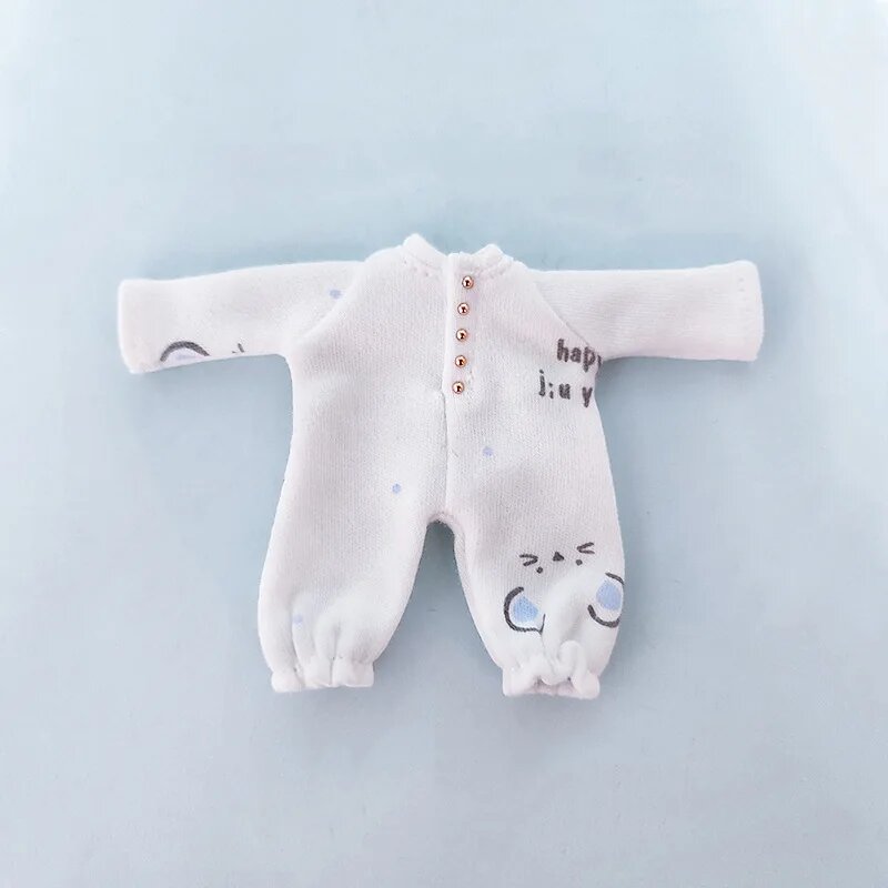 Зимняя пижама для куклы OB11 Me and Toy Белый, A (9)