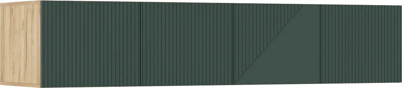 Антресоль к шкафу Ирис (1800) (Браш Мени Грин, Дуб Крафт) МИФ