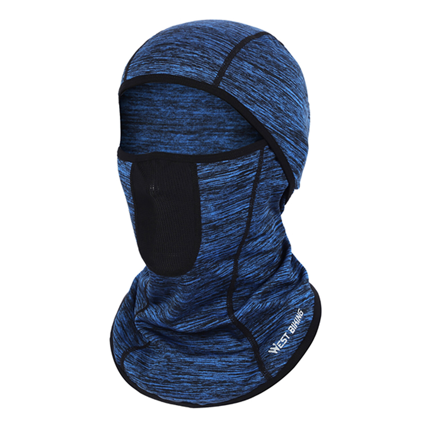 Winter Thermal Ski Mask Mesh Venting Hole Windproof Cycling Cap Scarf Headwear Bicycle Balaclava Fishing Running Bike Face Mask dark grey light grey blue one size woolen 560-600mm 55g 190*180*30mm 70g 1 piece