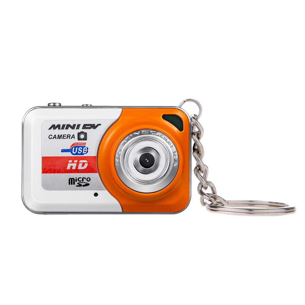 X6 Портативная Мини камера Дигитальная Mini DV Поддерживает 32GB TF Карту с Микрофоном, Видеоразрешение 1280*960 или 720*480 30 fps, Фоторазрешение 1280*1024, Цвет Белый с серым или Белый с оранжевым, Встроенная Аккумулятор, Съемочное Время около 3