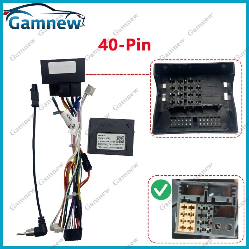 Автомобильный радиокабель, жгут проводов, разъем адаптера CANBus для VW Bora Sagitar Sharan Atlas Golf Skoda Laura Karoq Seat Leon Arona
