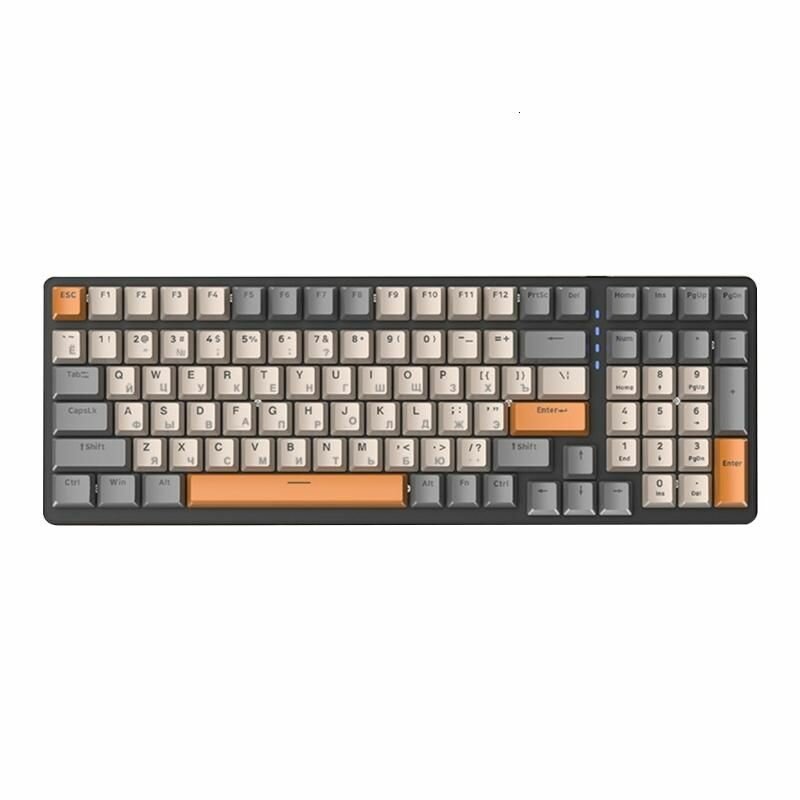 100-Клавишная Механическая Клавиатура RGB, Красная ось мерцает хорошо