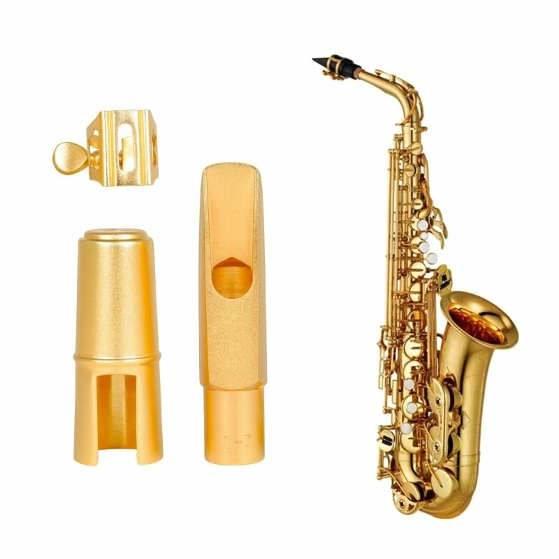 Набор мундштуков для альт-саксофона с металлической флейтовой головкой D7