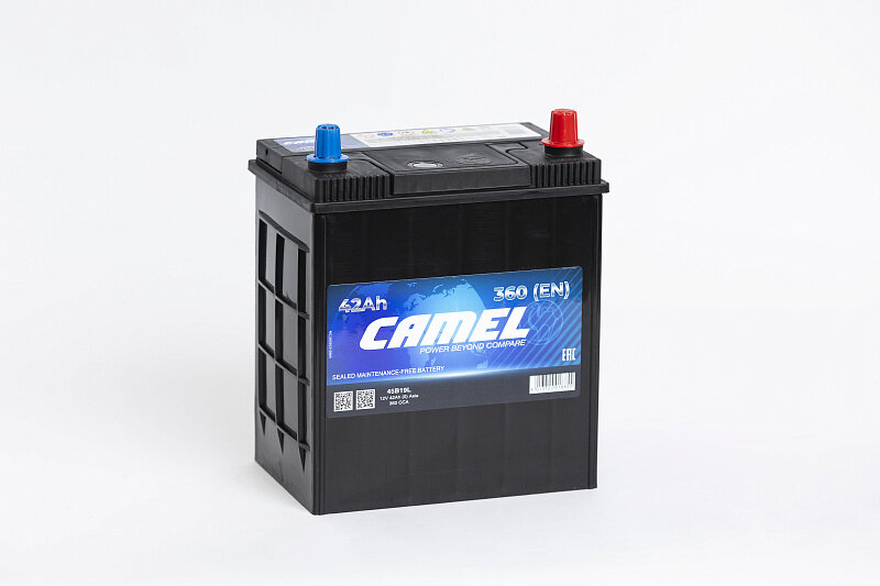 Аккумулятор автомобильный Camel 45B19L 42Ah 360A ОП (187х127х225) B19L 187x127x225