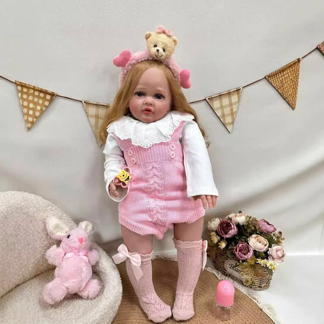 70 см ткань тела 3D высокого цвета моделирования Baby Rebirth Doll Betty; С куклой.