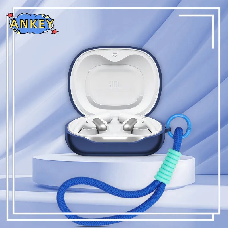 Силиконовый чехол для JBL Sense Pro Blue lanyard