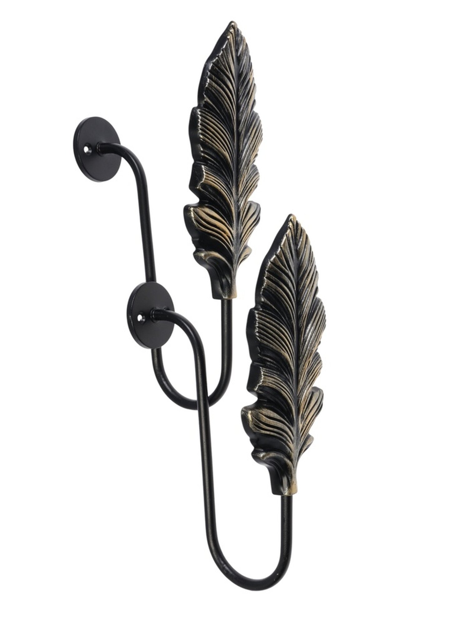 Крючок для штор CAPPIO KS041, цвет черный с золотом, набор 2 шт 10905668