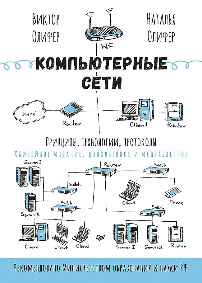 Информационные технологии Питер Компьютерные сети. Принципы, технологии, протоколы. Юбилейное издание. Виктор Олифер, Наталья Олифер, 2026 г, 16+, 978-5-4461-4085-5