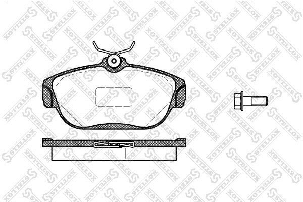 Колодки тормозные дисковые передние STELLOX 379 000-SX Volvo 940, 960 2.0-2.4Td 92-97