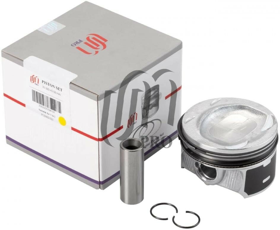 Поршень UNITED MOTORS PC0983-050 Audi, Vw 1.4Tfsi Caxa, Caxc, Cmsa, Cmsb, Cnva D77.01 Umpro 0.50 с кольцами на 1 цилиндр