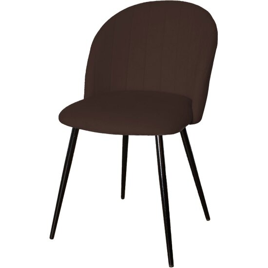 Стул домашний M-group бостон, коричневый, чёрные ножки, шт