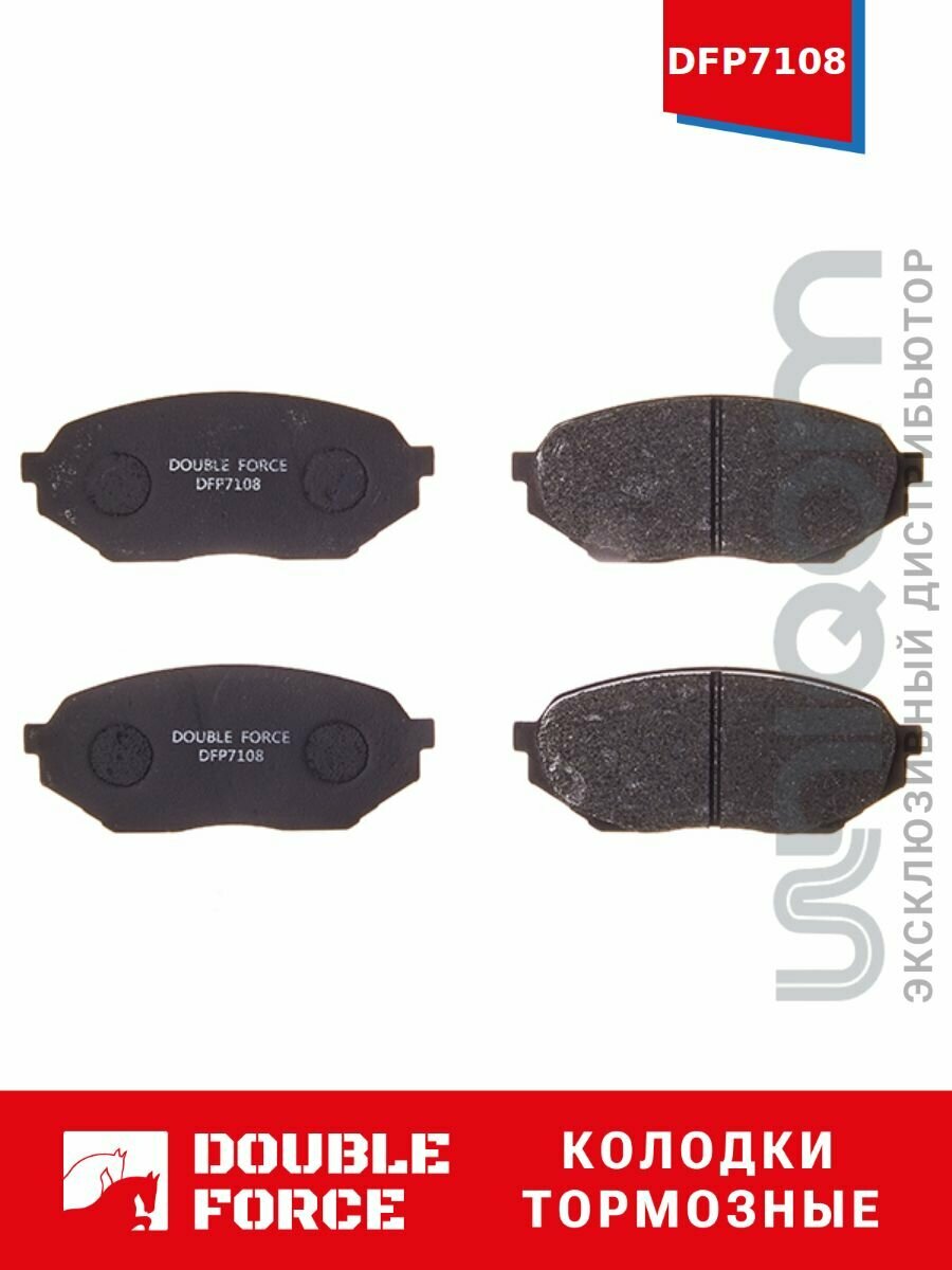 Колодки тормозные передние Mitsubishi PAJERO JR 1995 - 1998 / Mitsubishi PAJERO MINI 1994 - 1998 Double Force DFP7108