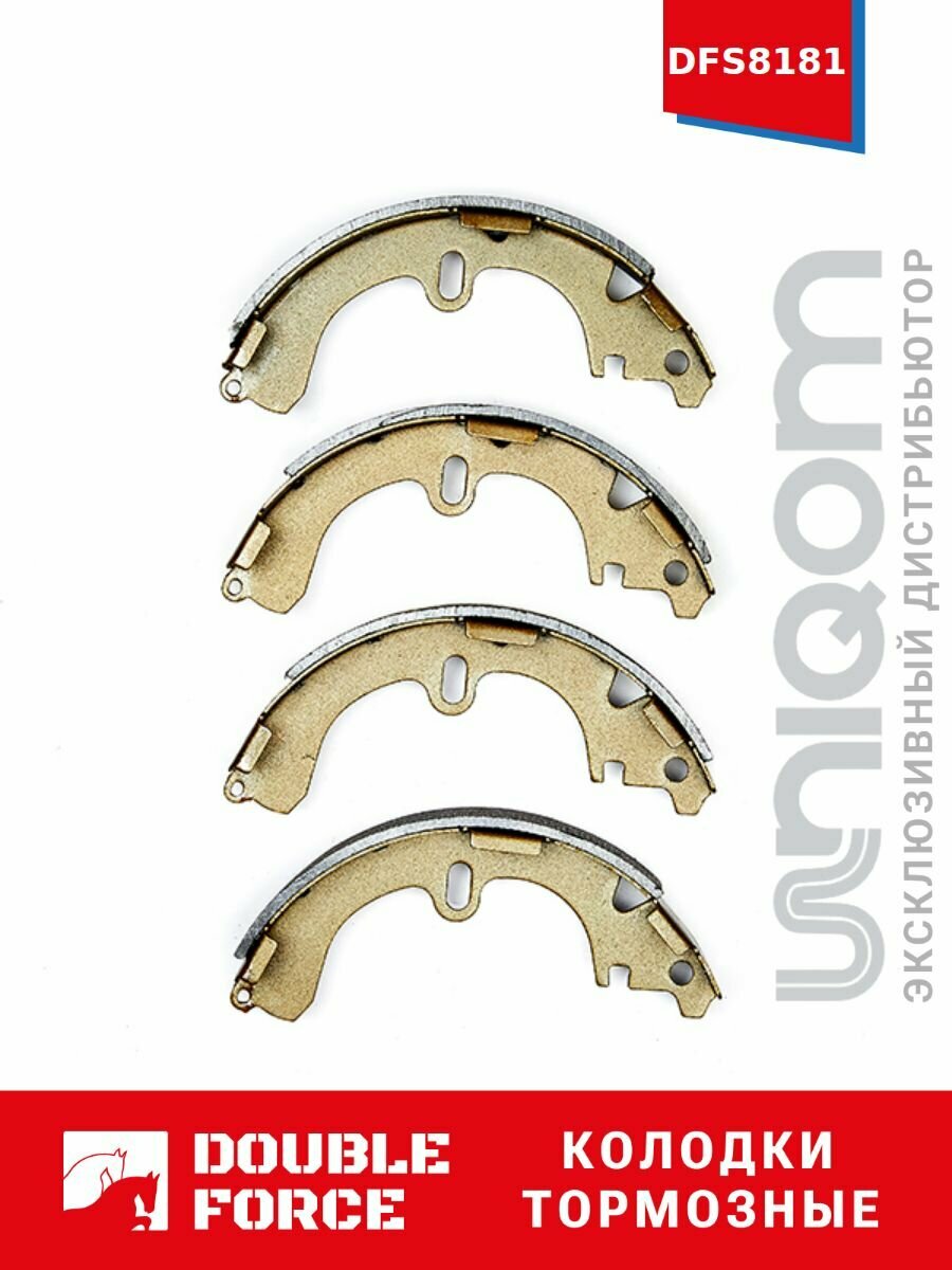 Колодки тормозные задние барабанные TOYOTA CALDINA 1992-02, CAMRY 1994-98, CARINA 1994-97, COROLLA 1991-01, COROLLA SPACIO 1997-01, CORONA 1994-96, SPRINTER CARIB 1995-02 Double Force DFS8181