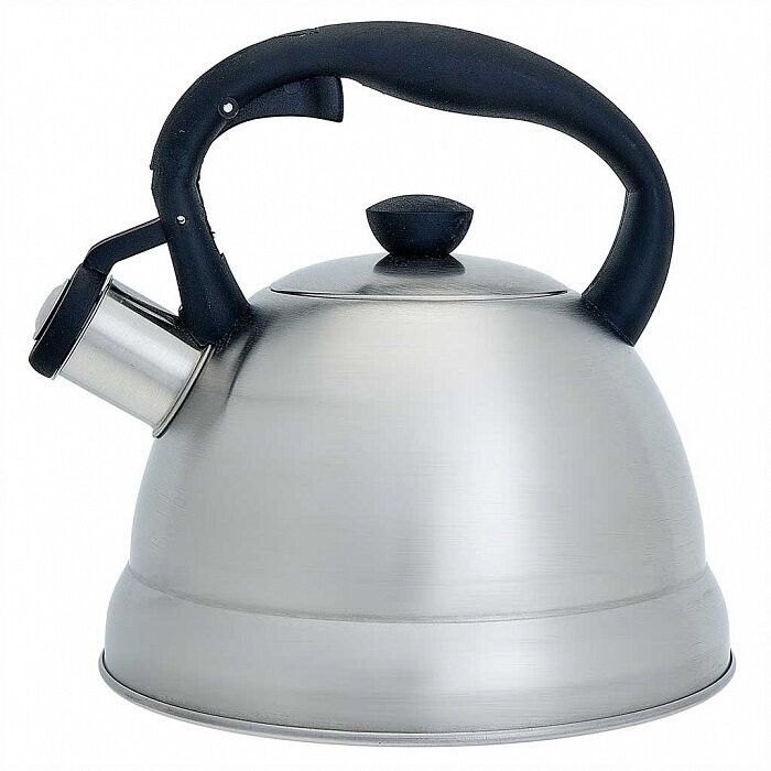 Чайник для плиты нерж со свистком BE-0577 из нерж. стали 2