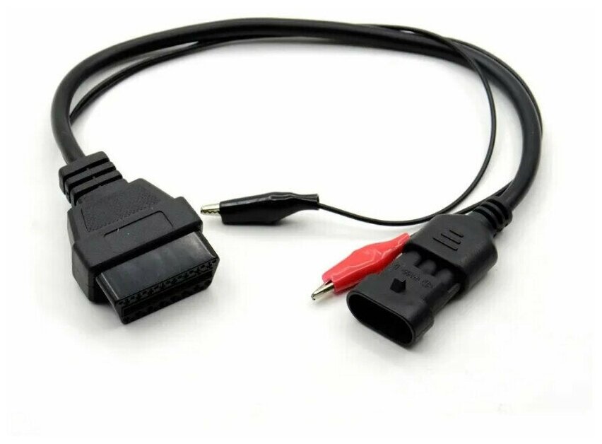 Переходник для диагностики OBD2 - Fiat, Lancia, Alfa Romeo 3 pin (с клемами)