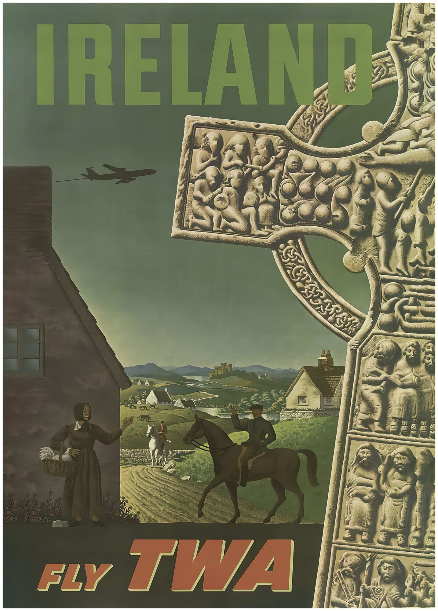 Постер / Плакат / Картина Ирландия 60х90 см в подарочном тубусе