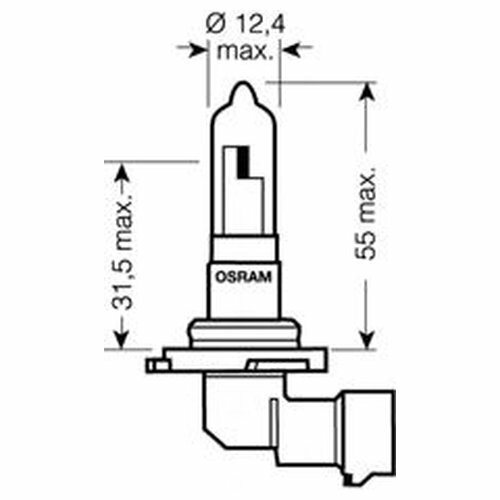 Лампа накаливания, основная фара Osram 9005