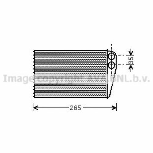 Радиатор печки Ava RTA6354 для Renault GRAND SCENIC II JM01 II, Megane I, II, Scenic II
