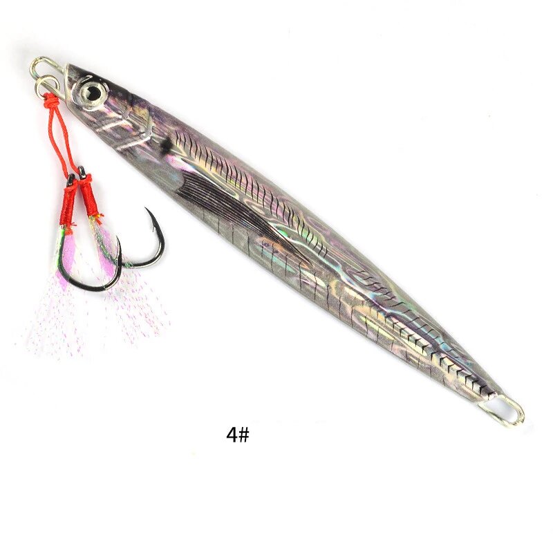 AJLURES 3D Металлическая блесна для рыбалки 100g, 4