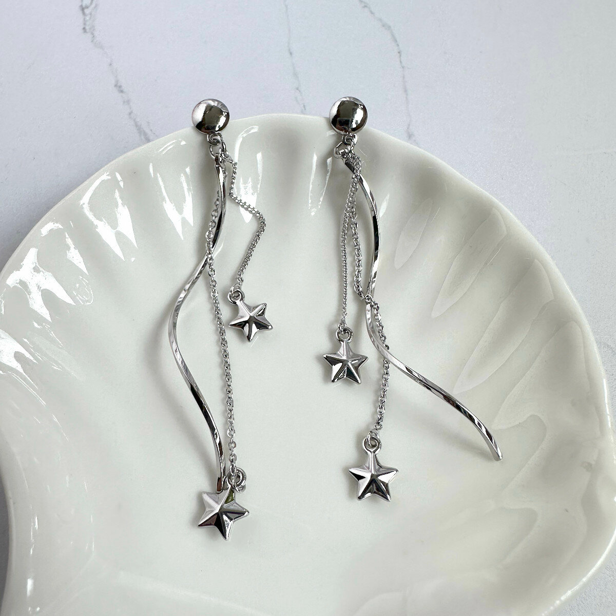 Серьги с подвесками, пусеты