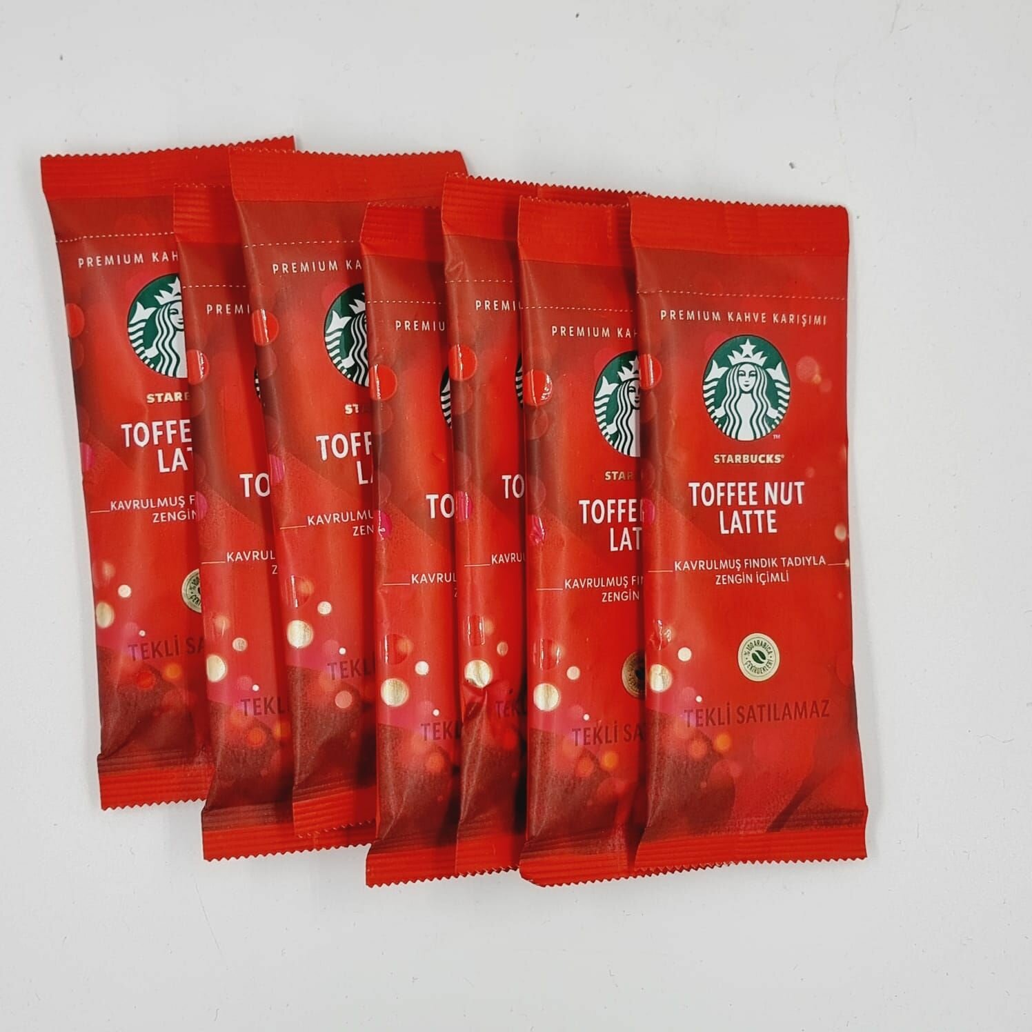 Starbucks Кофе растворимый Toffee Nut Latte 161 г (7 пакетиков по 23 г)