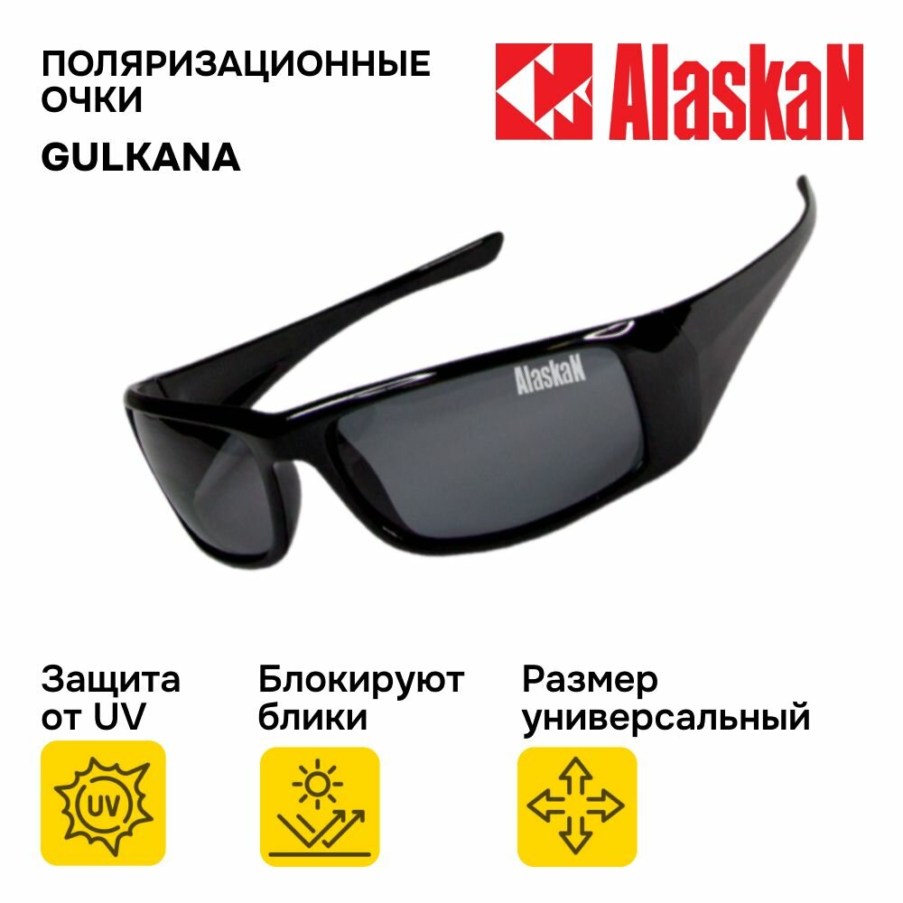 Очки солнцезащитные мужские Alaskan AG16-03 Gulkana grey, очки поляризационные мужские для рыбалки и вождения