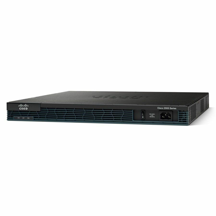 Маршрутизатор Cisco 2901/K9 V6 2хLAN 1000 Мбит/с