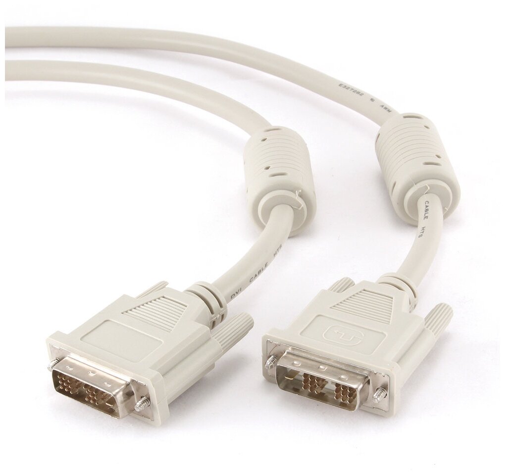 Кабель Dvi-d single link Gembird, 1.8м, 19M/19M, экран, феррит. кольца, пакет [cc-dvi-6/6c] Cc-dvi-6/