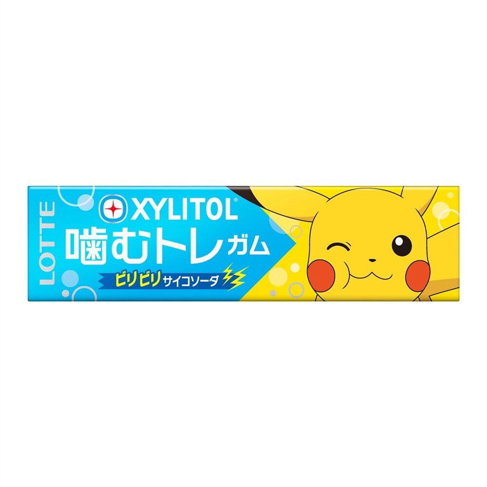Xylitol Pokemon Bilibili Psycho жевательная резинка со вкусом содовой и героем комиксов Pokemon 15 г