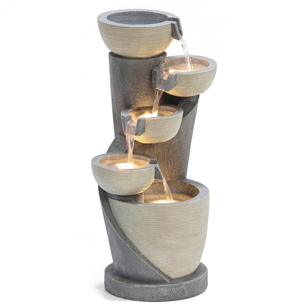 WaterFall WXF-2206144 Садовый фонтан с подсветкой доремифасоль, waterfall