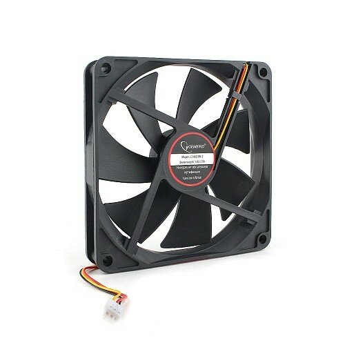 Корпусный вентилятор Gembird D14025BM-3 1800RPM 140 х 140 х 25 мм, 1 шт.