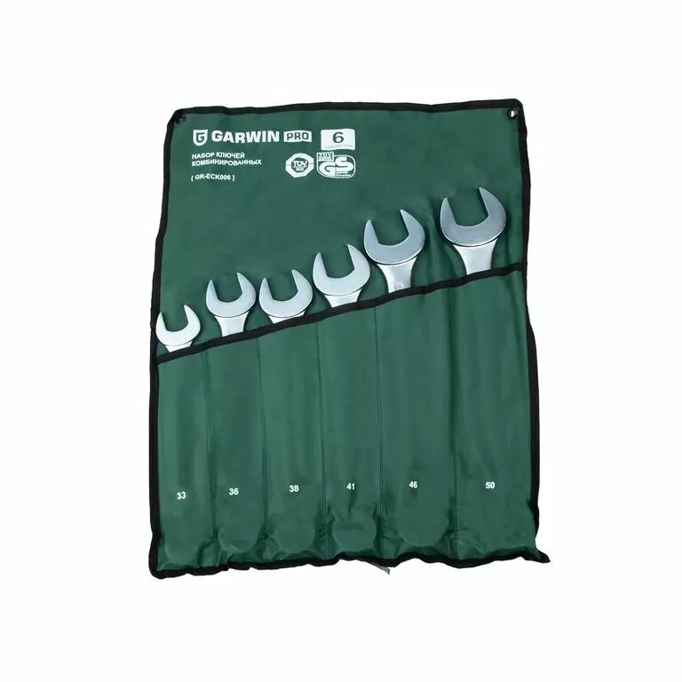 Набор ключей комбинированных 6 предметов 33-50 мм GARWIN PRO GR-ECK006